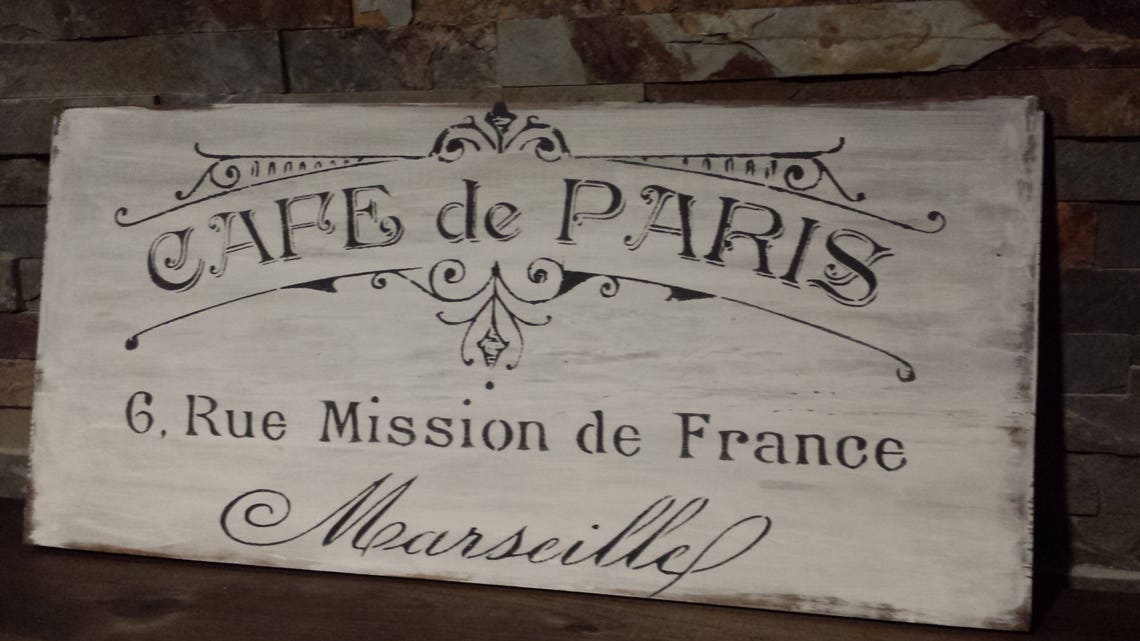 CAFE De PARIS Sign/paris Decor/cafe/coffee Shop/bakery - Etsy Canada