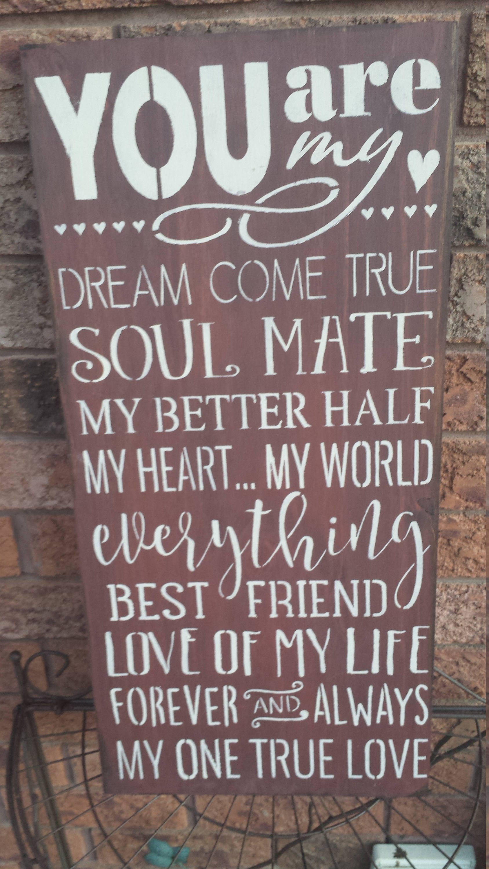 VALENTINE Sign/SOUL MATE Sign/Engagement/Wedding/5 Year | Etsy