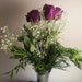 Dark Red Rose Bouquet for Vase, Rustic Decor - Etsy