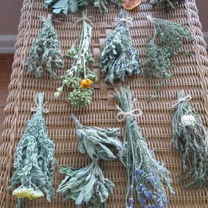 Dried Organic Herbs, Herb Bundles, Lavender, Rosemary, Thyme, Sage ...
