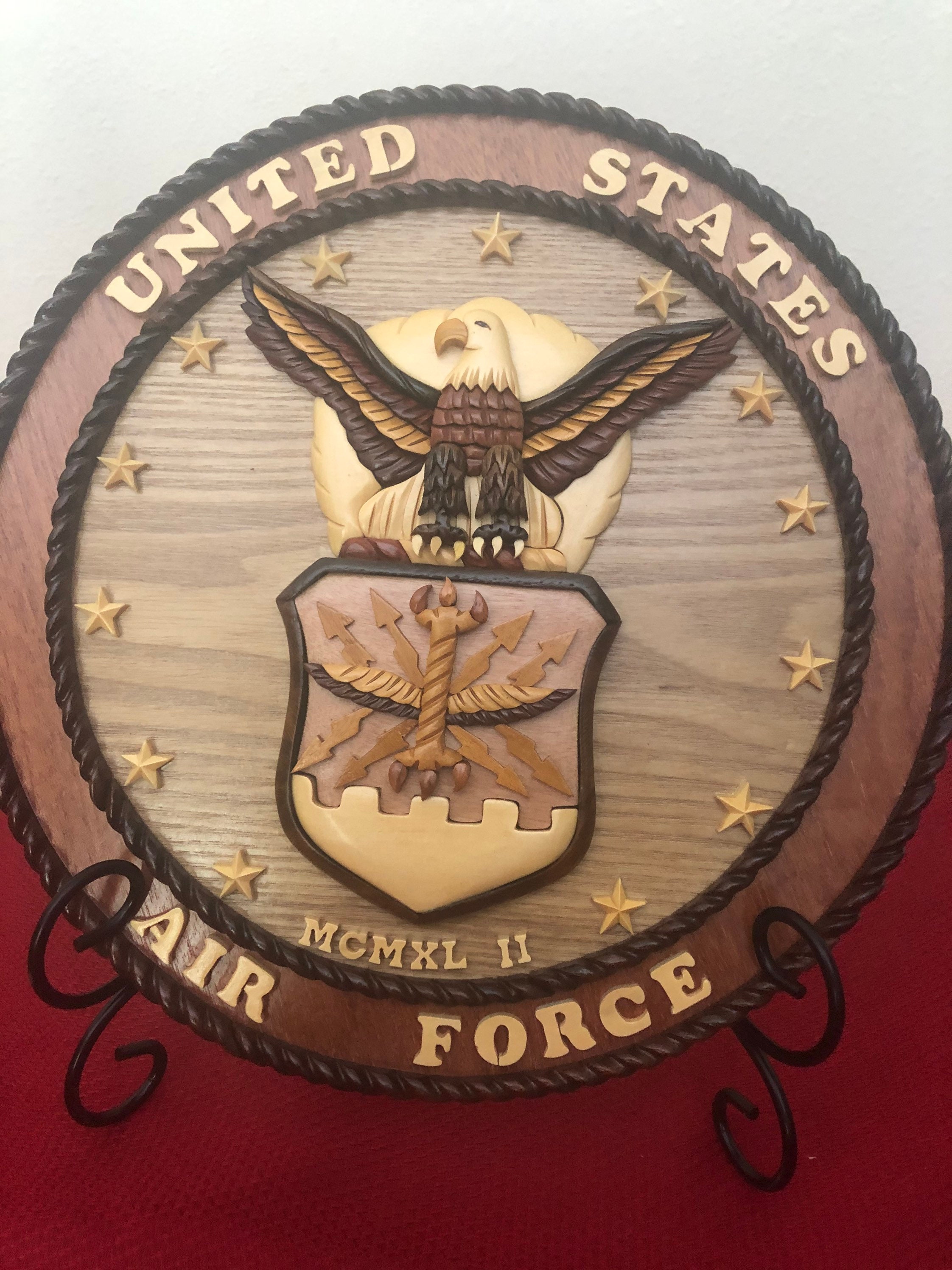 United States Air Force Wooden Wall Decor / Air Force Gifts / - Etsy