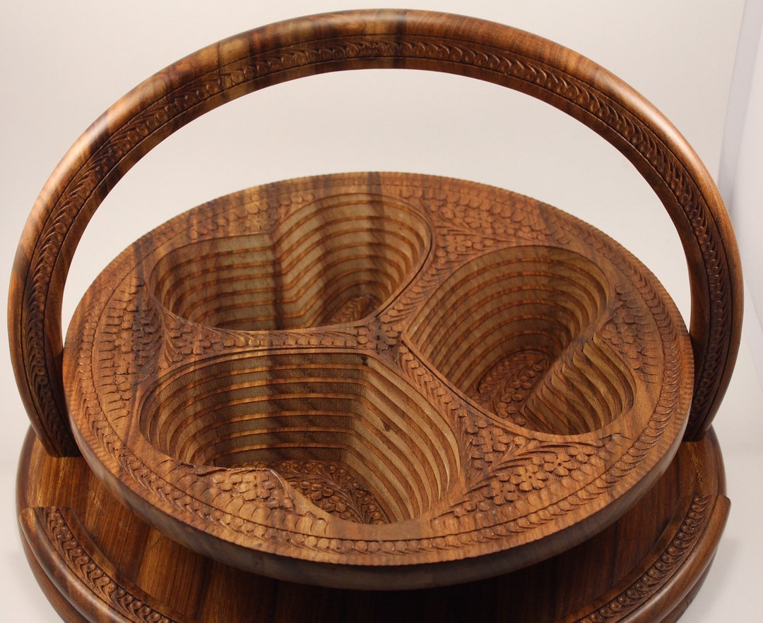 Wooden Trivet to Basket / Housewarming Gift / Centerpiece Collapsible ...