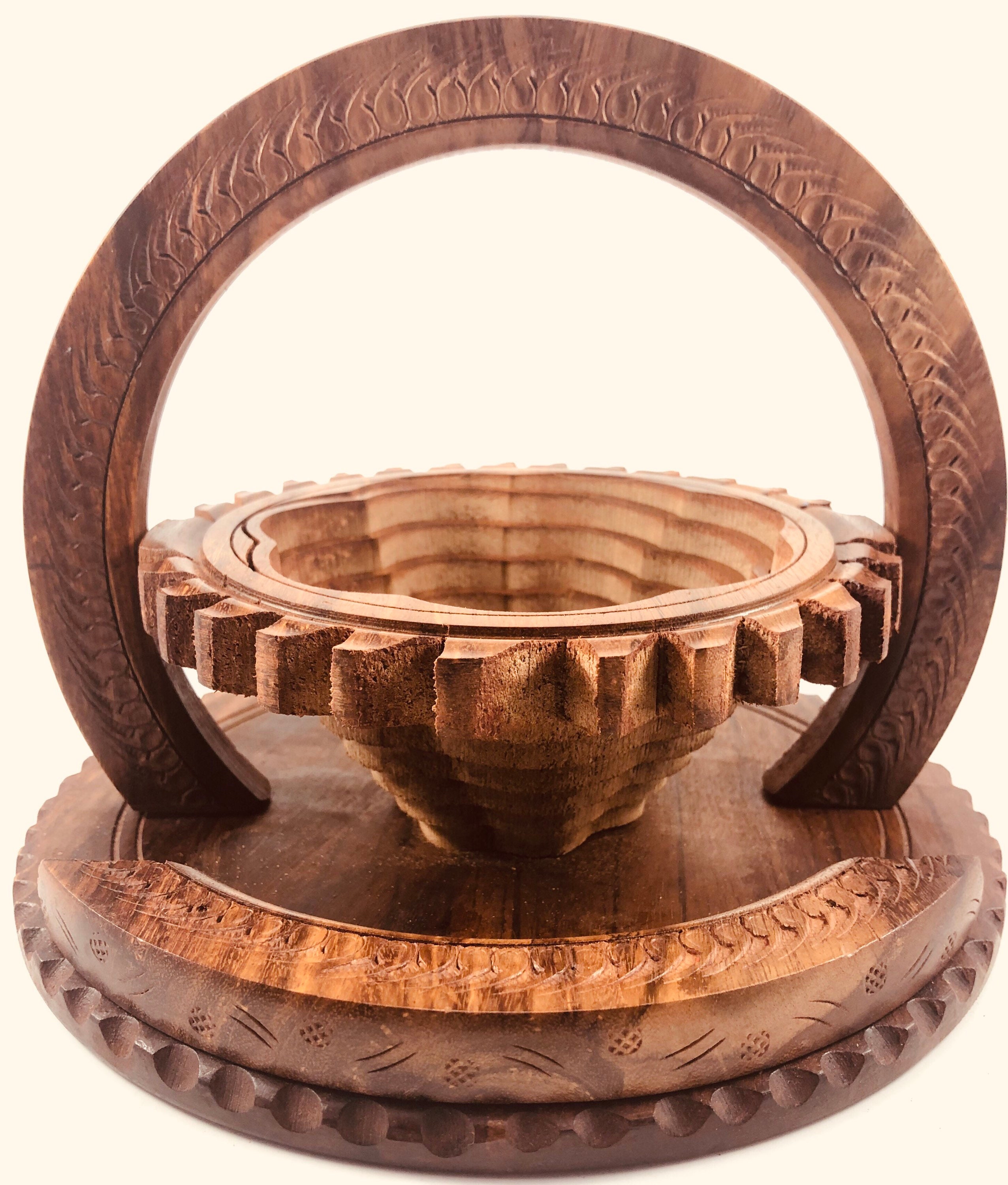 Sun Shape Trivet to Basket / Rosewood Collapsible Basket / Memorable ...