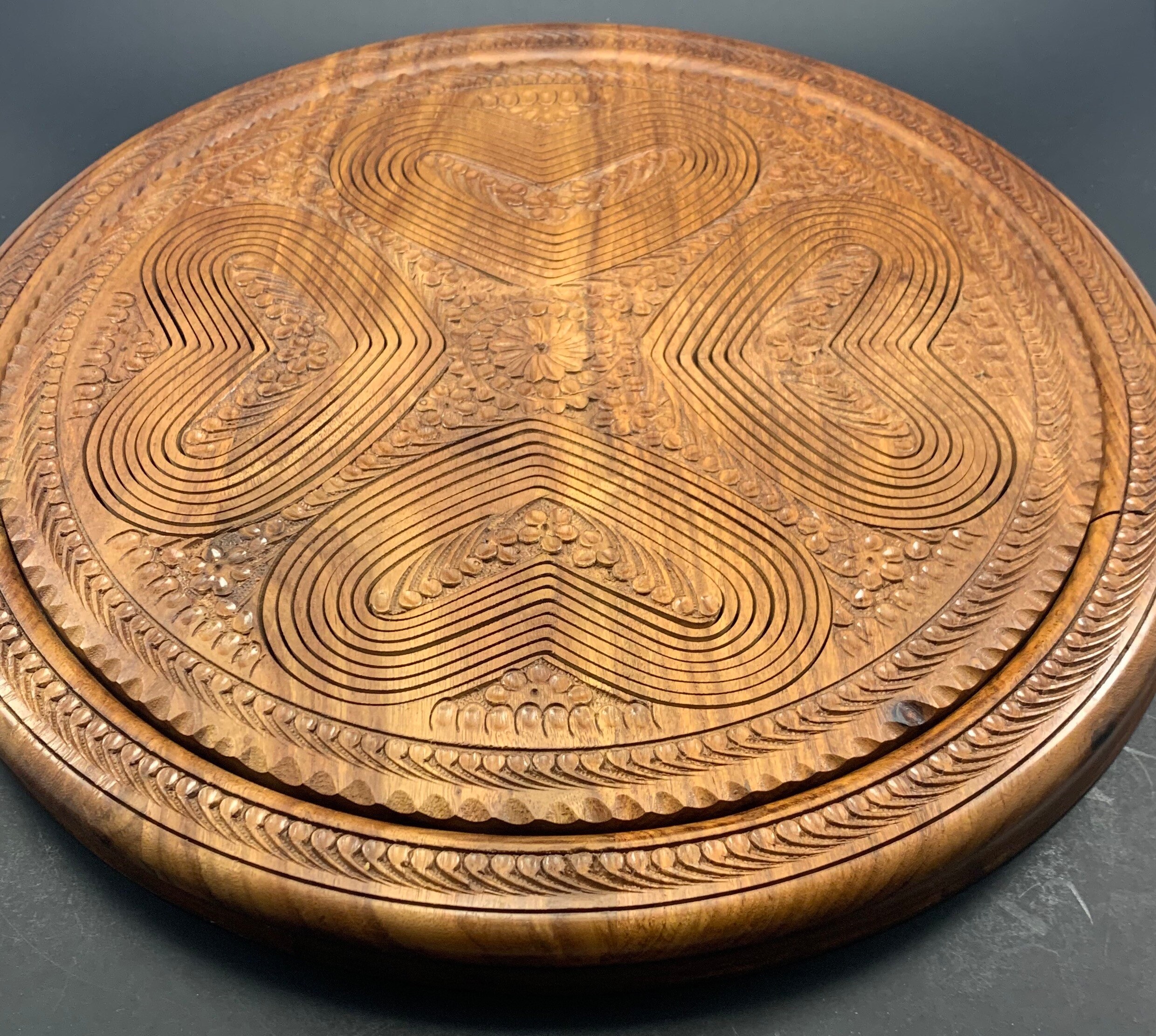 Trivet to Basket Centerpiece / Collapsible Multi Compartment Wooden ...