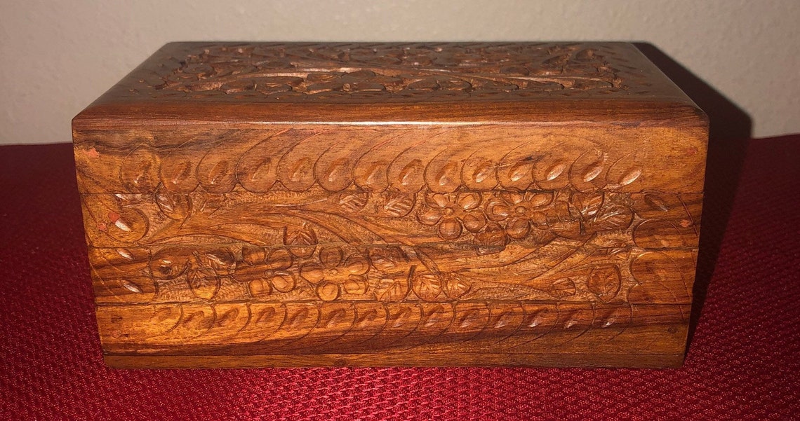 Secret Lock Box / Hidden Lock Box / Rustic Box / Jewelry Box / - Etsy