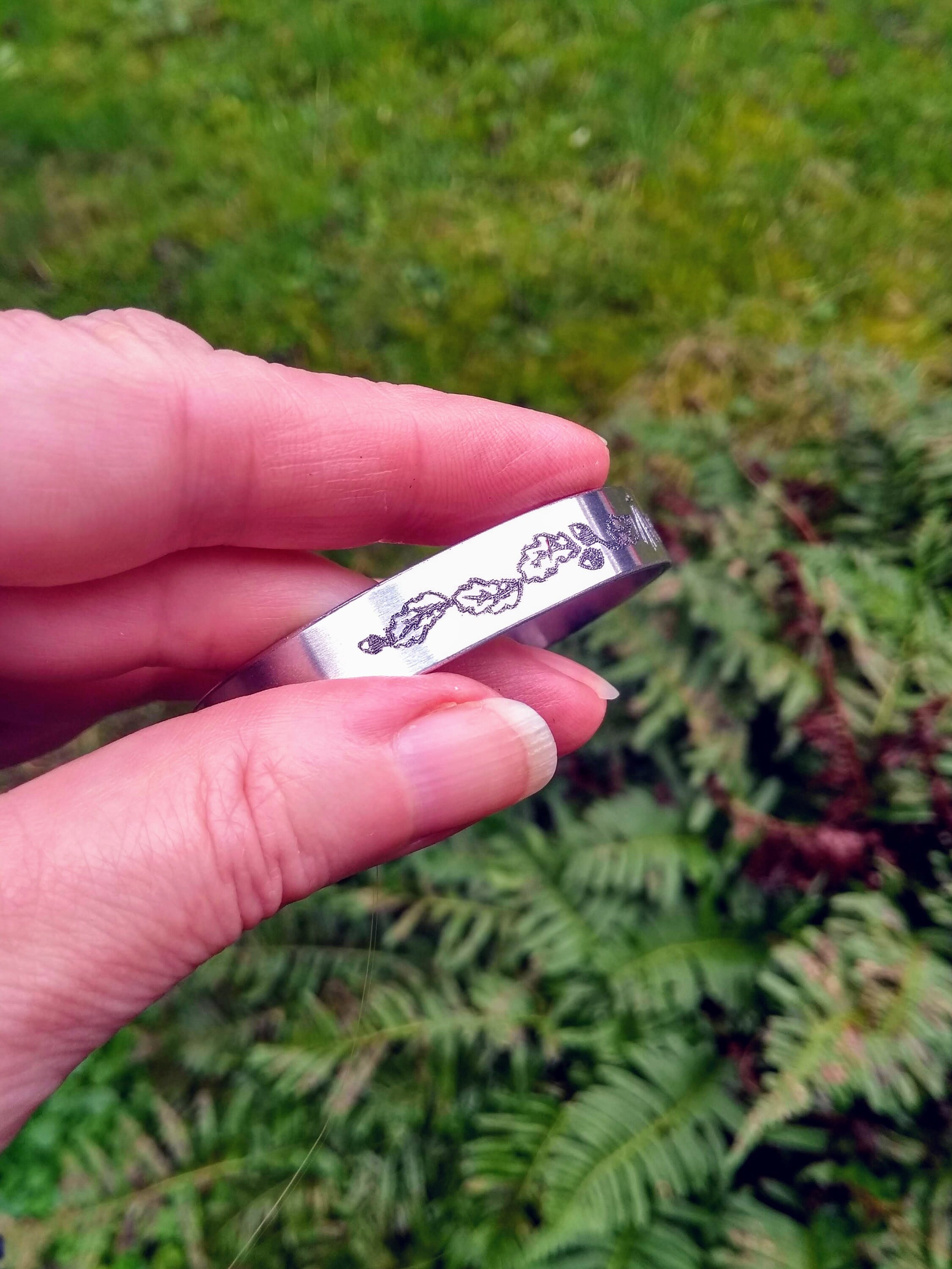 Awen Jewellery, Druid Gift, Oak Leaf & Acorn Cuff Bracelet ...