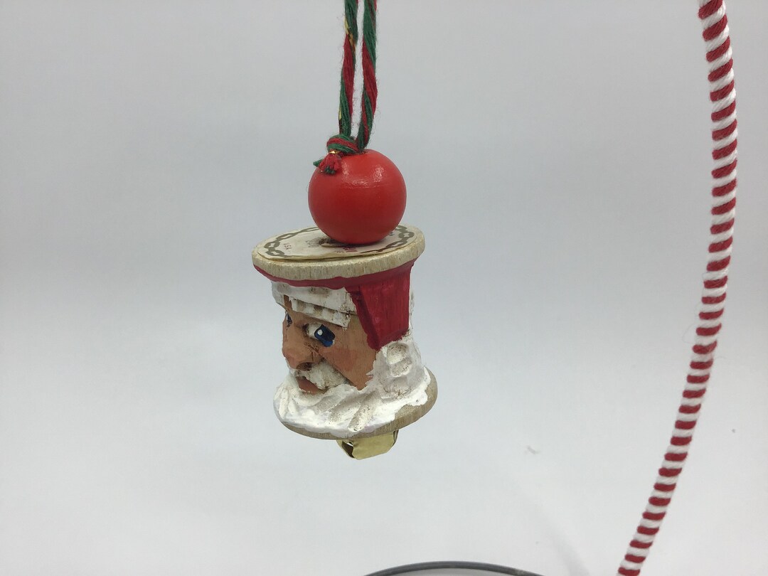 Handmade, Hand Carved Vintage Thread Spool, Santa, Sewing, Quilt ...
