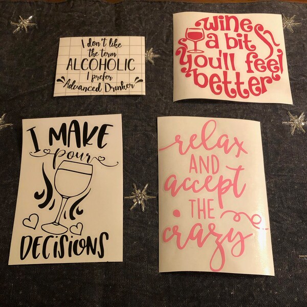 Alcohol Decals - Etsy