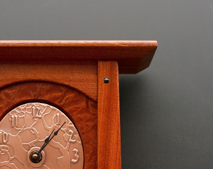 Arts and Crafts Mission Style Mantel Clock With Copper Face CS1 - Etsy
