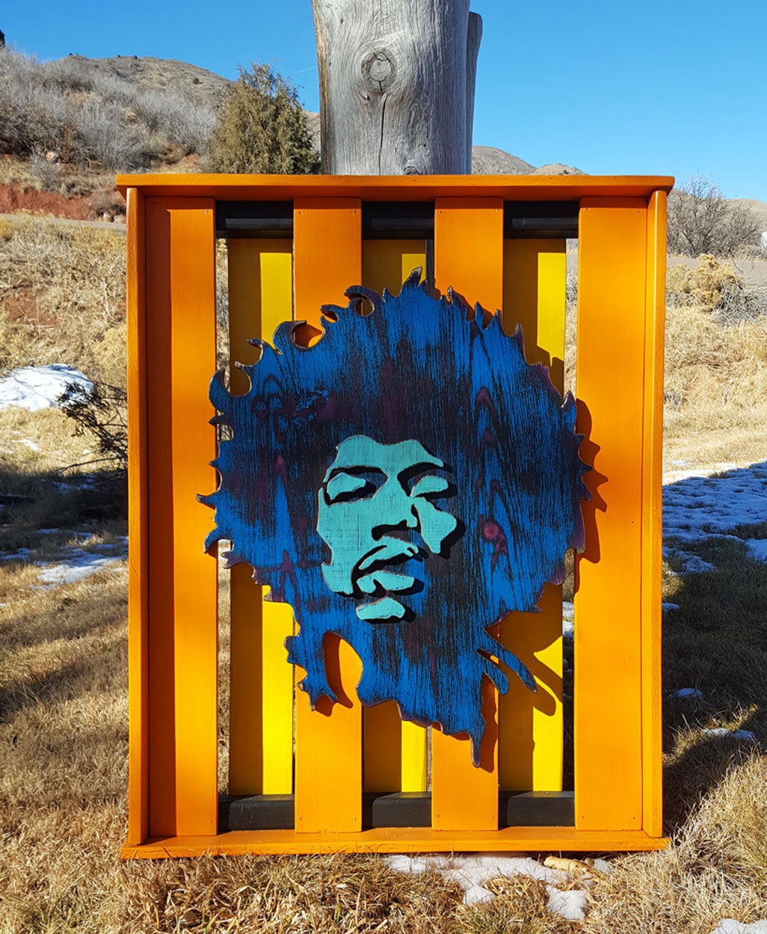 JIMI HENDRIX Wooden Sign wall Sign Wall Decor Wall Art Music Music Art ...