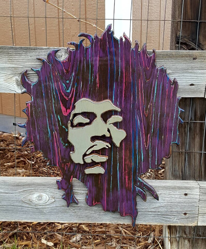JIMI HENDRIX Wooden Sign wall Sign Wall Decor Wall Art | Etsy