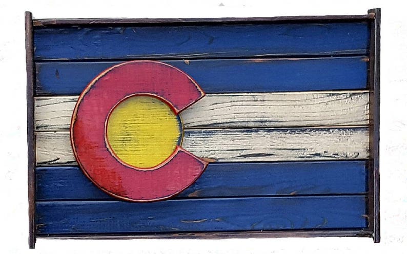 COLORADO FLAG 3D Wall Sign Wall Art Wall Decor - Etsy