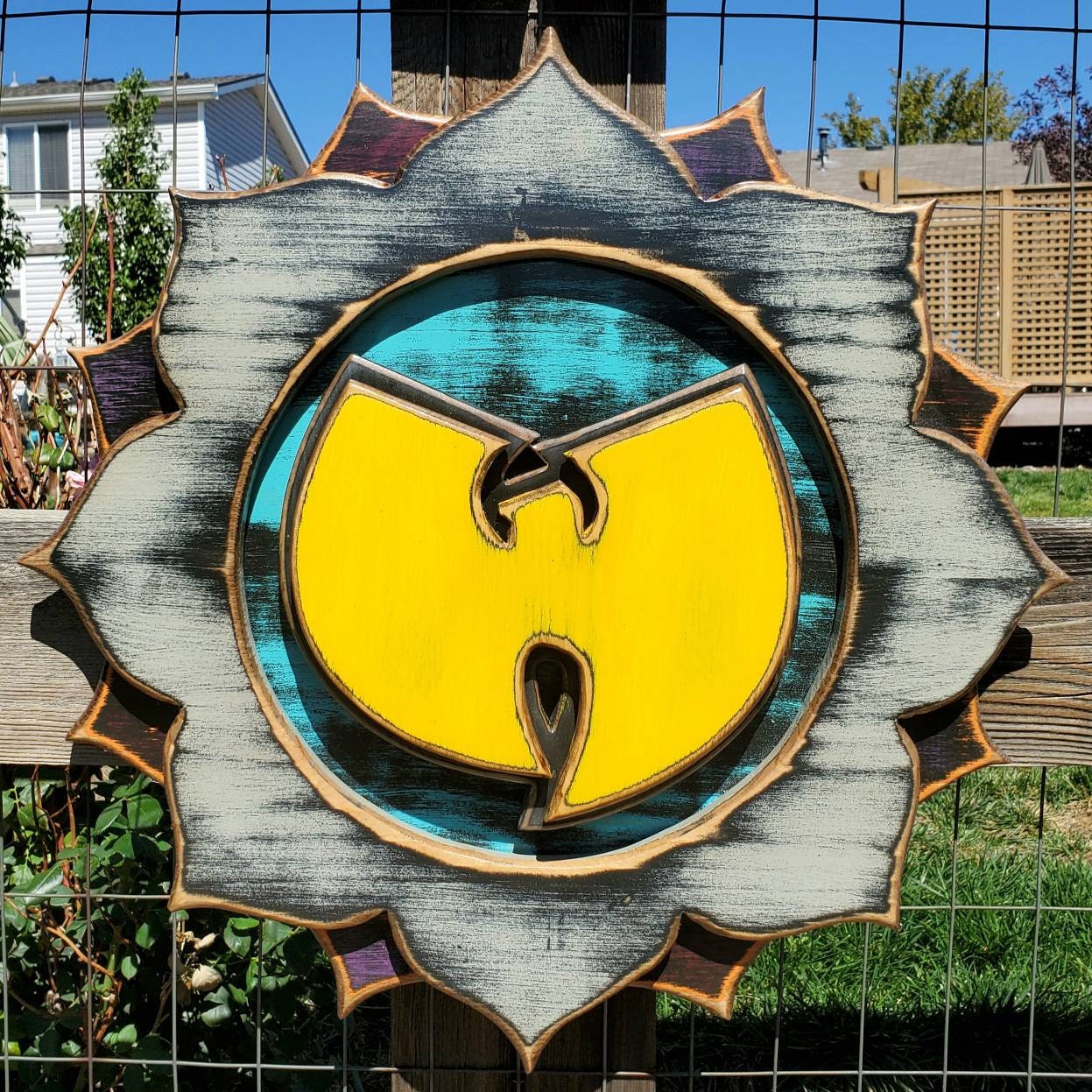 WU LOTUS FLOWER wooden Signage Wall Sign Wall Art Wu Tang Clan ...