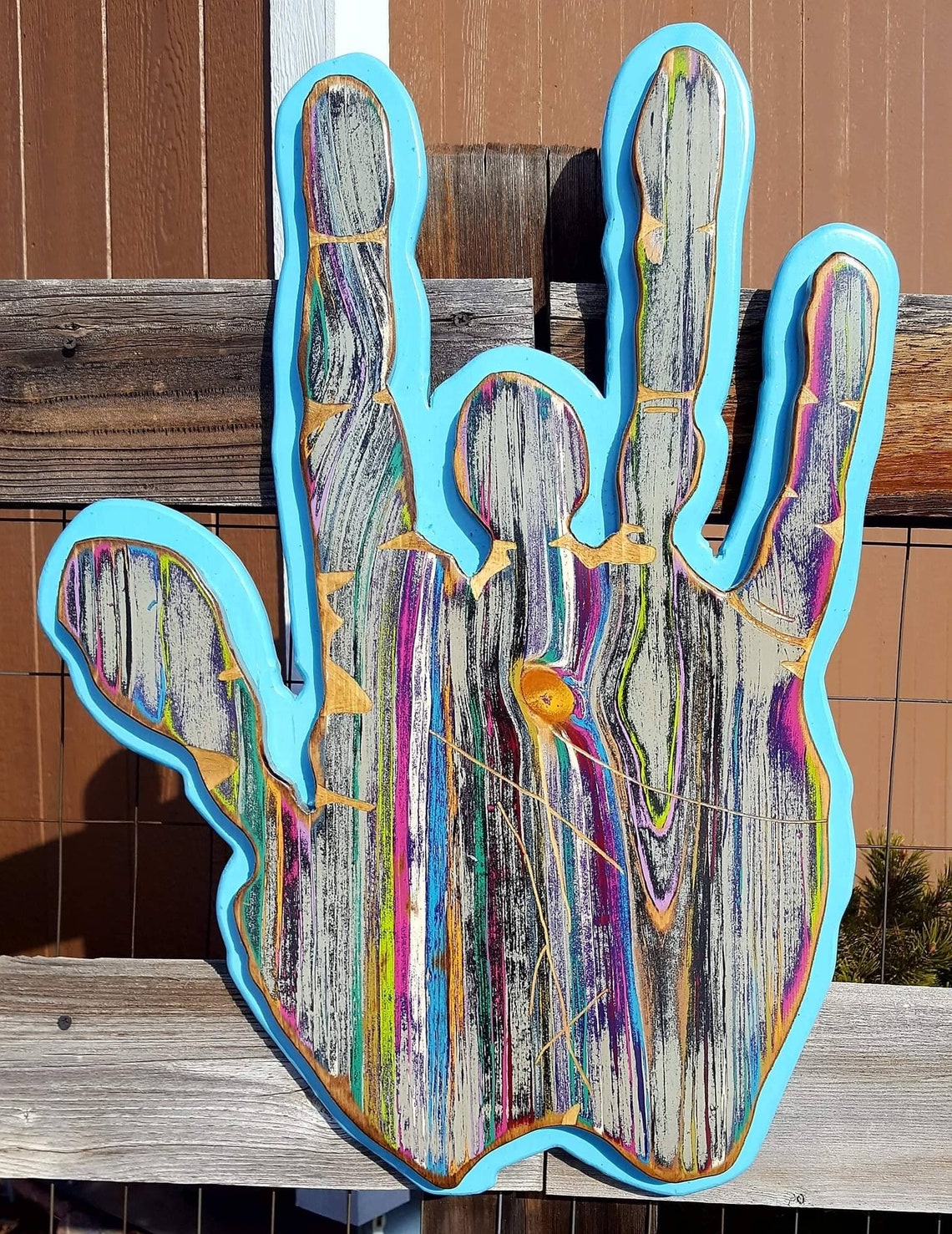 JERRY GARCIA Wall Art jerry Hand Grateful Dead Wall Sign | Etsy