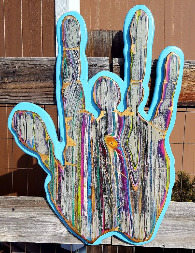 JERRY GARCIA Wall Art jerry Hand Grateful Dead Wall Sign | Etsy