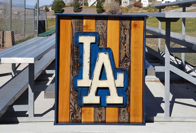 LA DODGERS Wooden Sign world Series 2017 Wall Sign Wall - Etsy