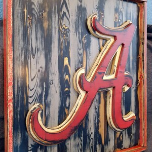 UNIVERSITY OF ALABAMA Wooden Sign (college Football | 3D Wall Art ...