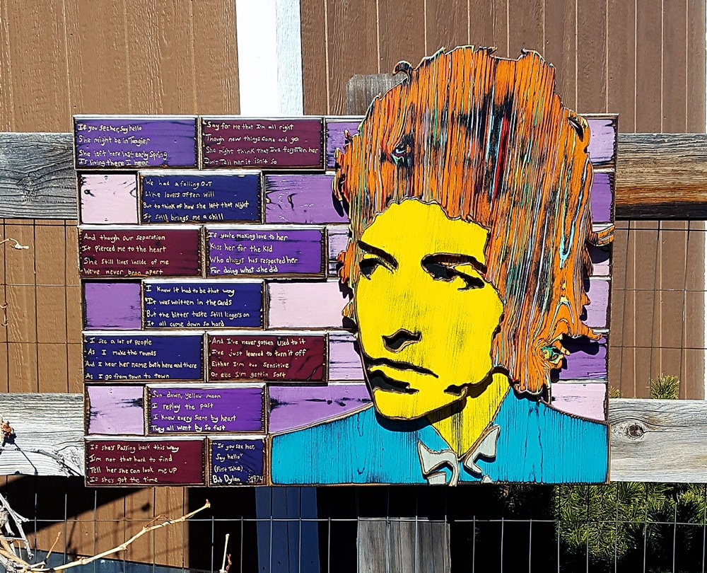 BOB DYLAN Wall Art wooden Sign Wooden Decor Wall Decor - Etsy