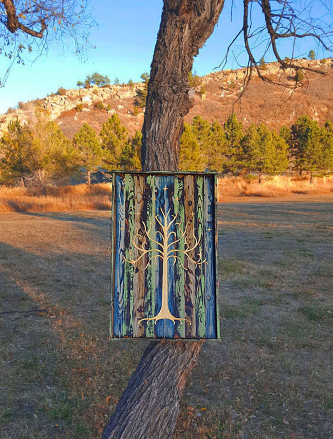 LOTR | Lord of the Rings | White Tree of Gondor (wall Sign | Wooden ...