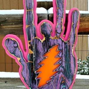 JERRY GARCIA Wall Art (jerry Hand | Grateful Dead | Wall Sign | Wall ...