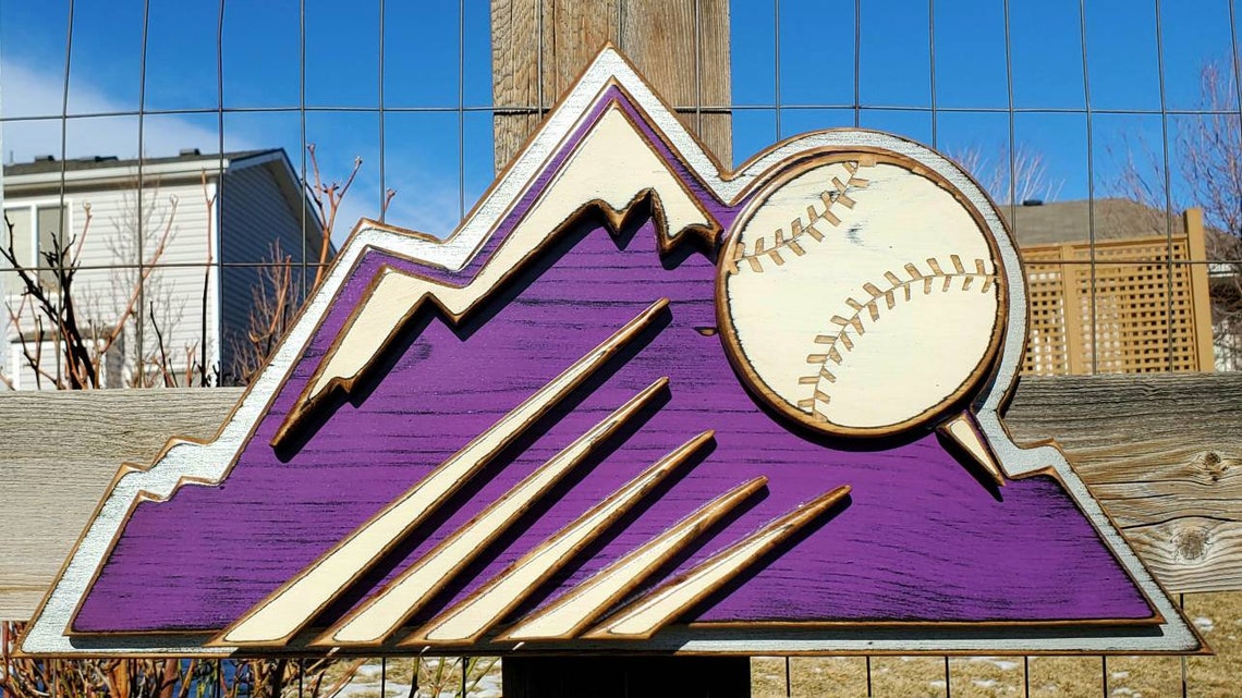 CO ROCKIES Wall Art Colorado Baseball Wall Sign Wall | Etsy