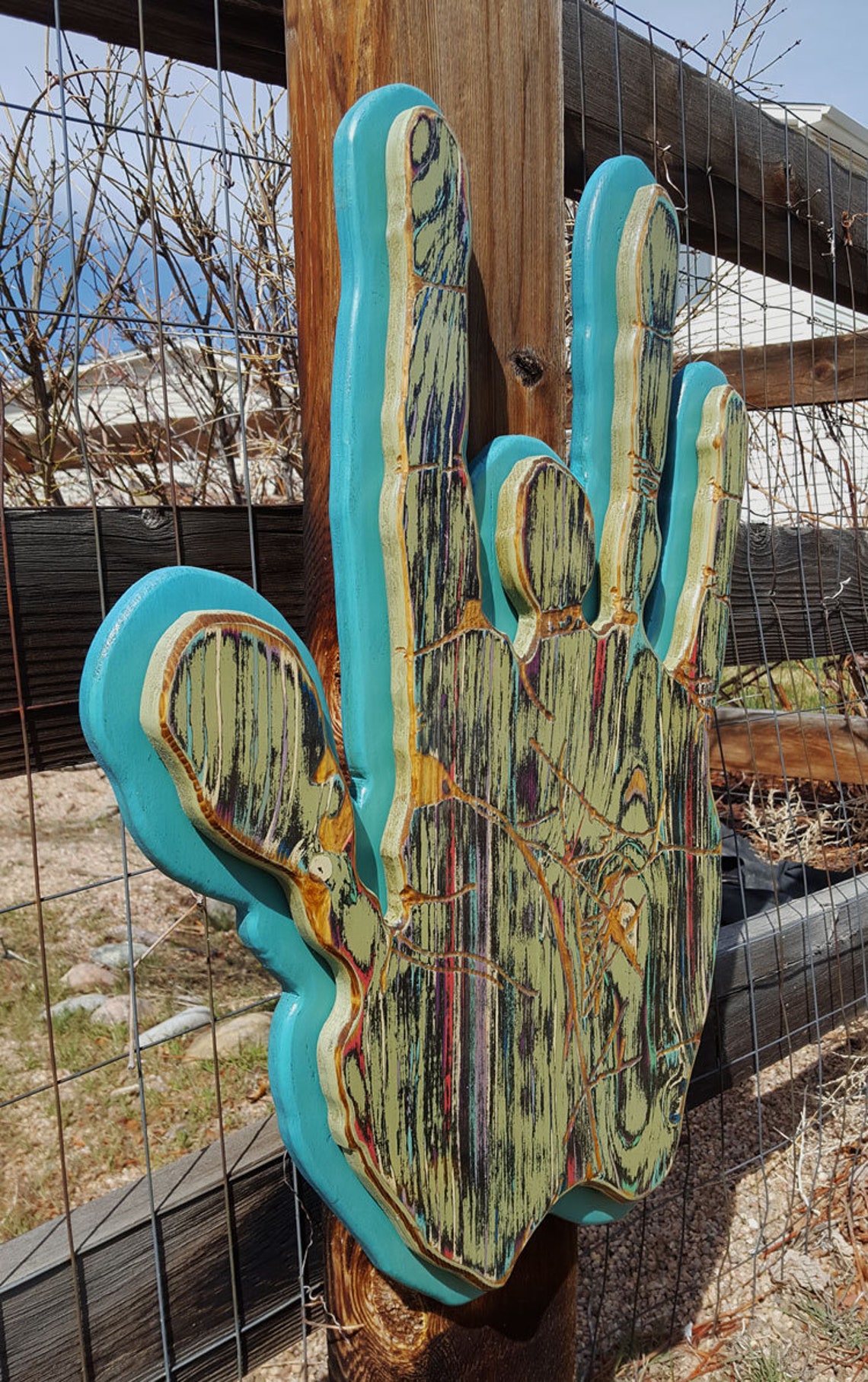 JERRY GARCIA Wall Art jerry Hand Grateful Dead Wall Sign | Etsy