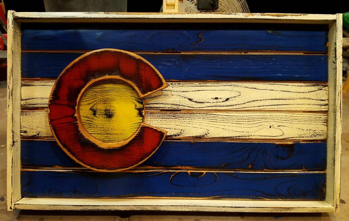 COLORADO FLAG 3D Wall Sign Wall Art Wall Decor - Etsy