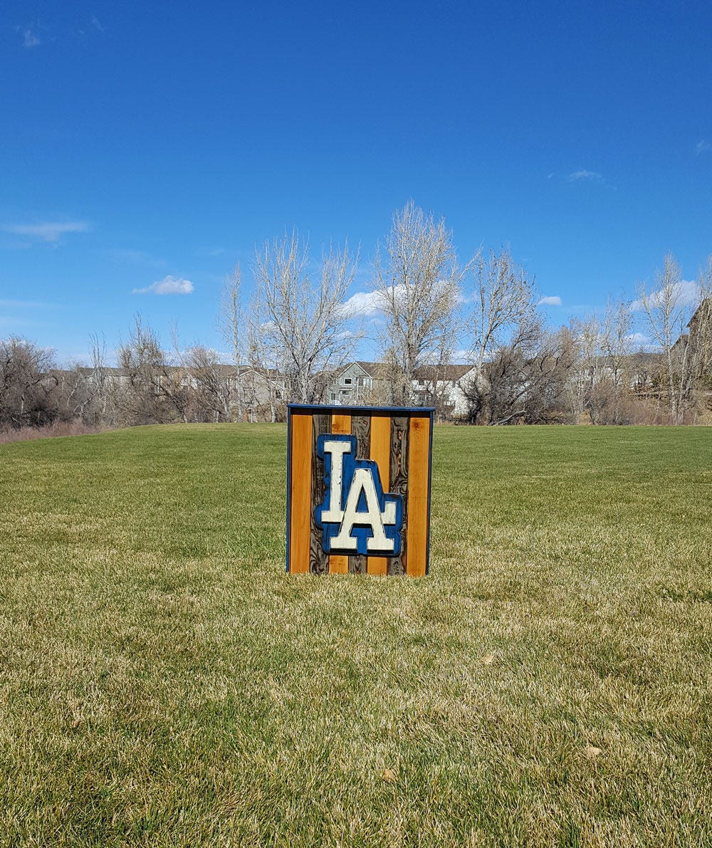 LA DODGERS Wooden Sign world Series 2017 Wall Sign Wall - Etsy