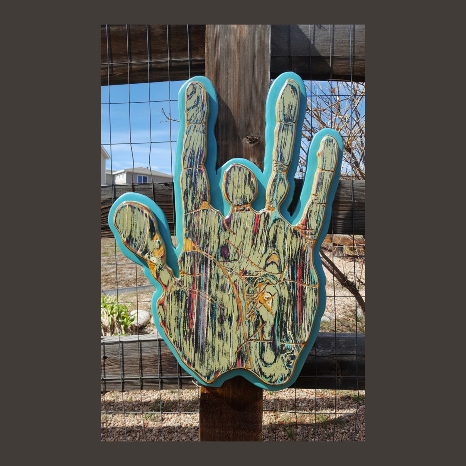 JERRY GARCIA Wall Art jerry Hand Grateful Dead Wall Sign - Etsy