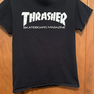 Vintage 2000s Thrasher Skateboard Magazine Black T-shirt Vintage 2000s Thrasher Skateboard Magazine Black T-shirt