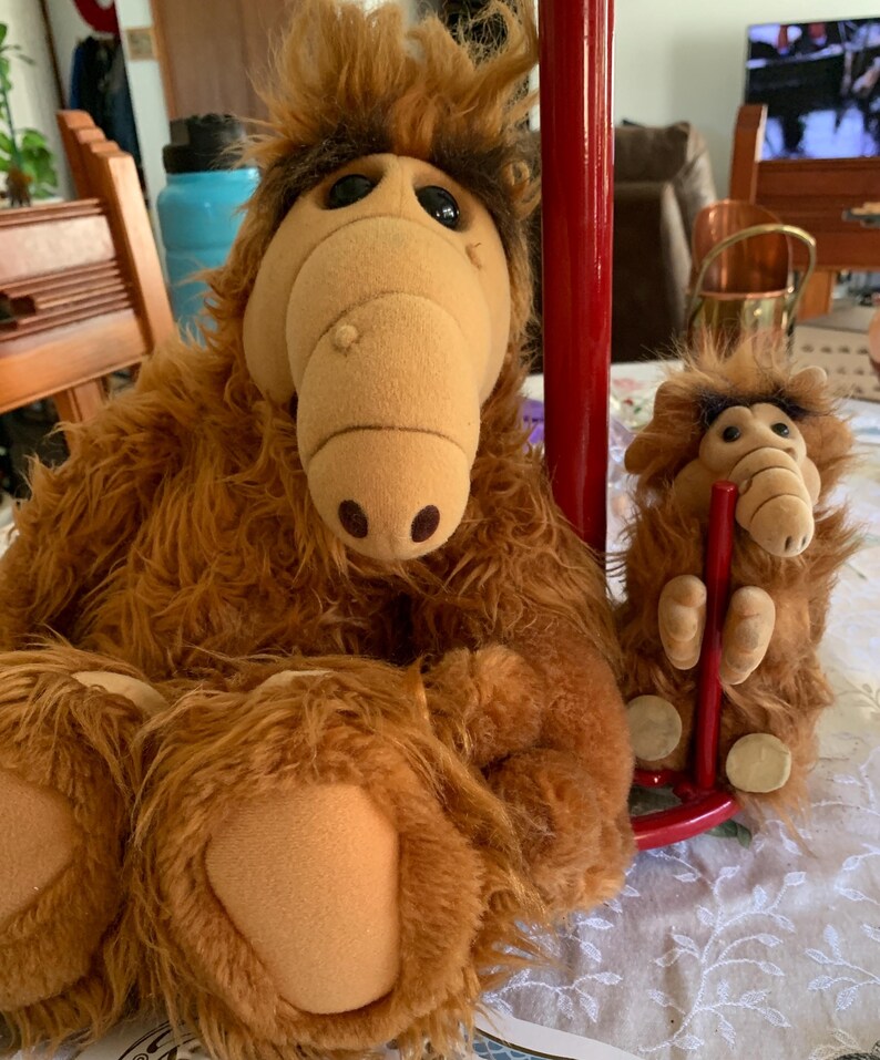 Vintage Alf Plush Doll, 1986 Alien Productions and Alf Plush Clip on ...