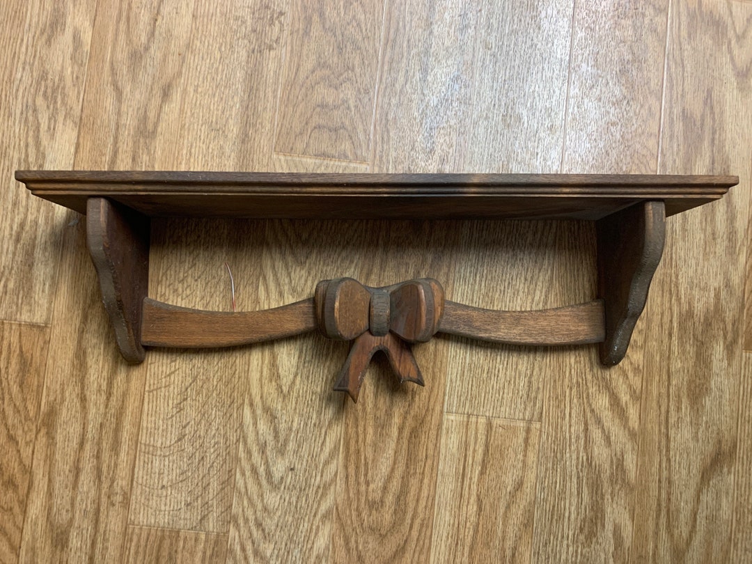 Wood Shelf With Bow, Wall Decor - Etsy