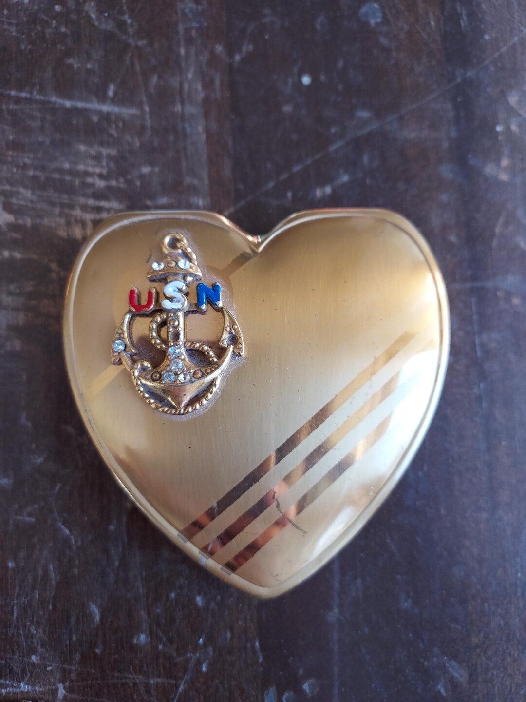 Vintage US Navy Compact, Military Powder Compact, USN Compact ...