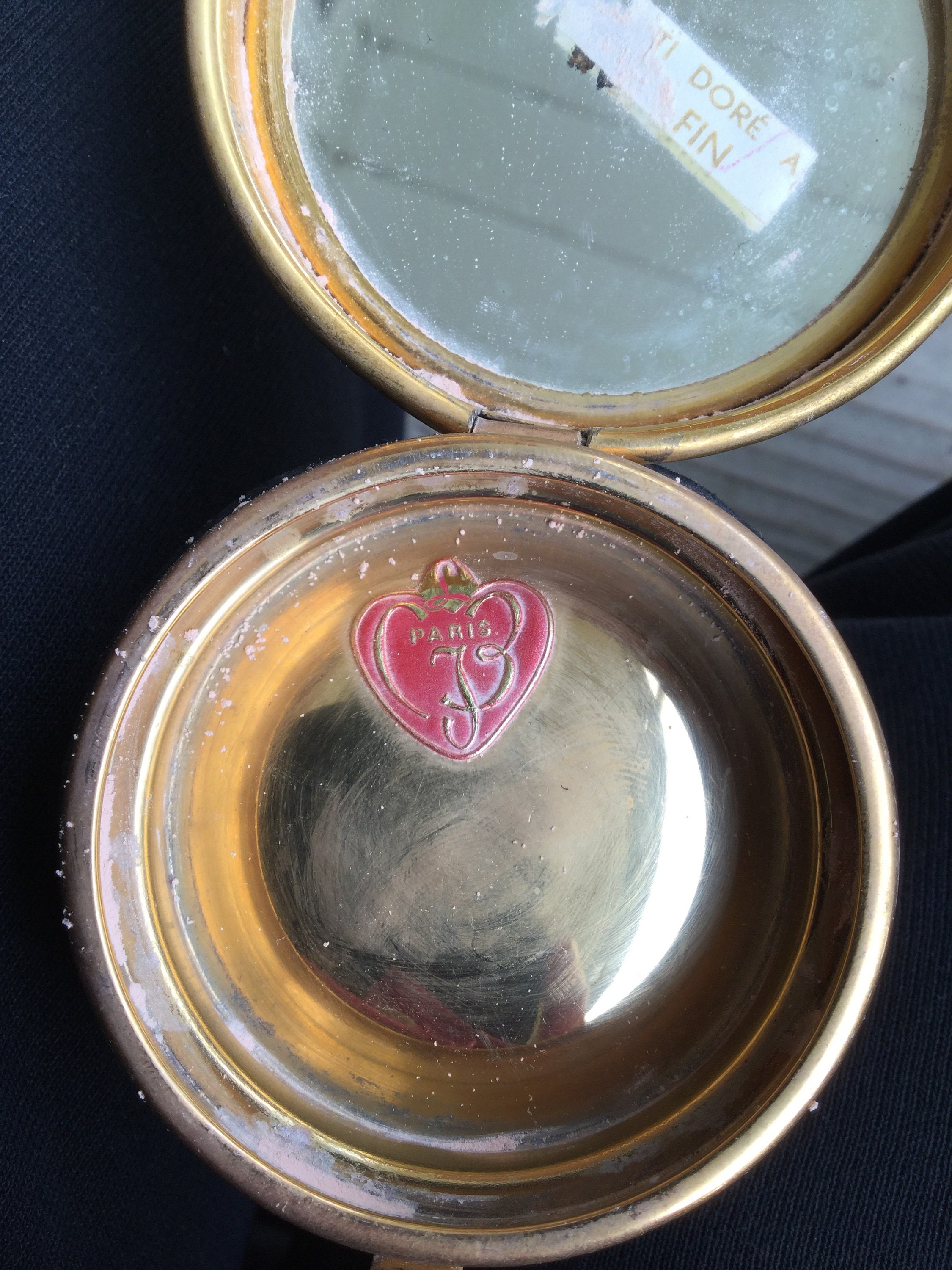 Compact Wristlet, Powder Compact Made in France, 1940s, 1930s, Vintage ...