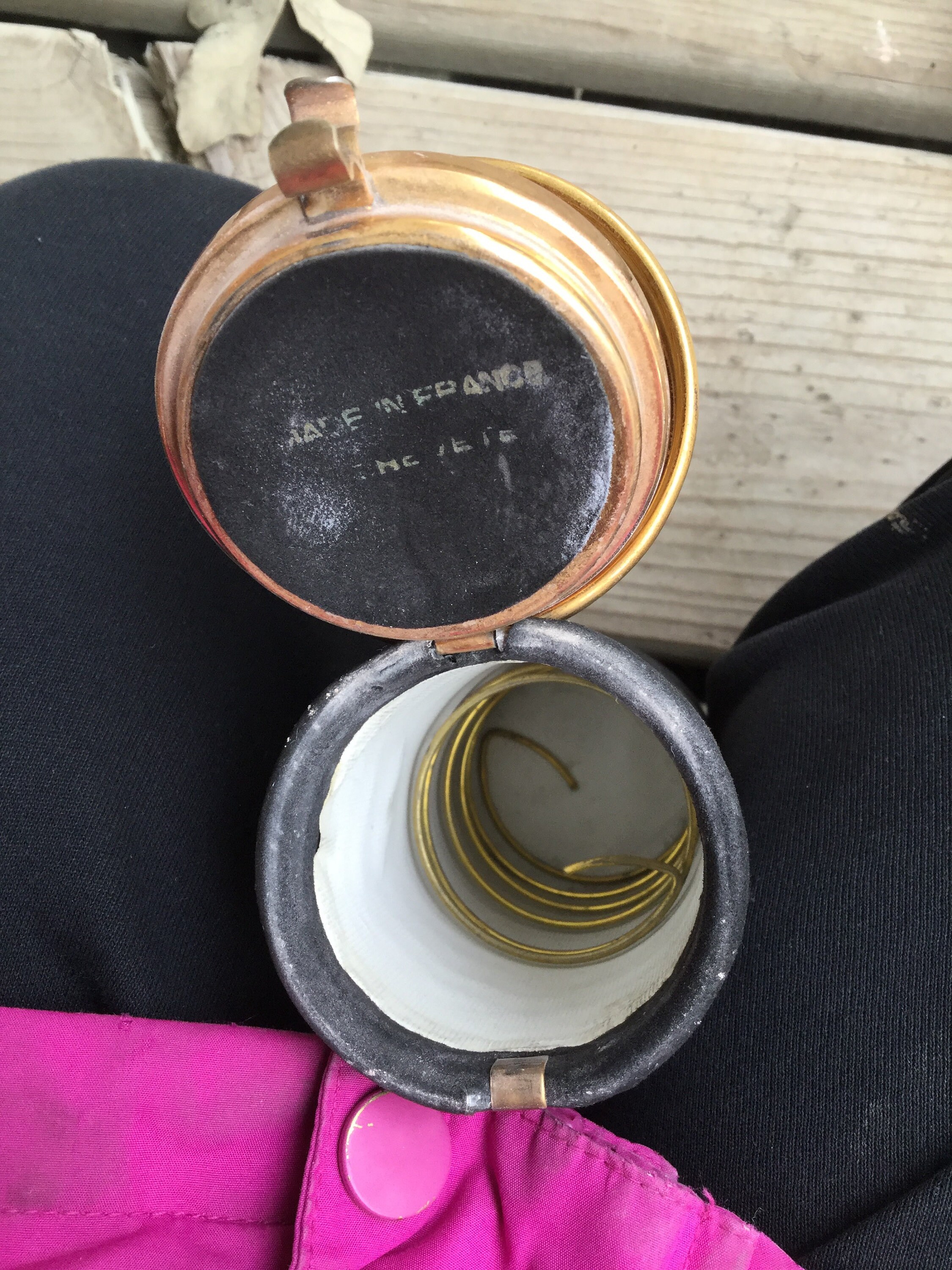 Compact Wristlet, Powder Compact Made in France, 1940s, 1930s, Vintage ...