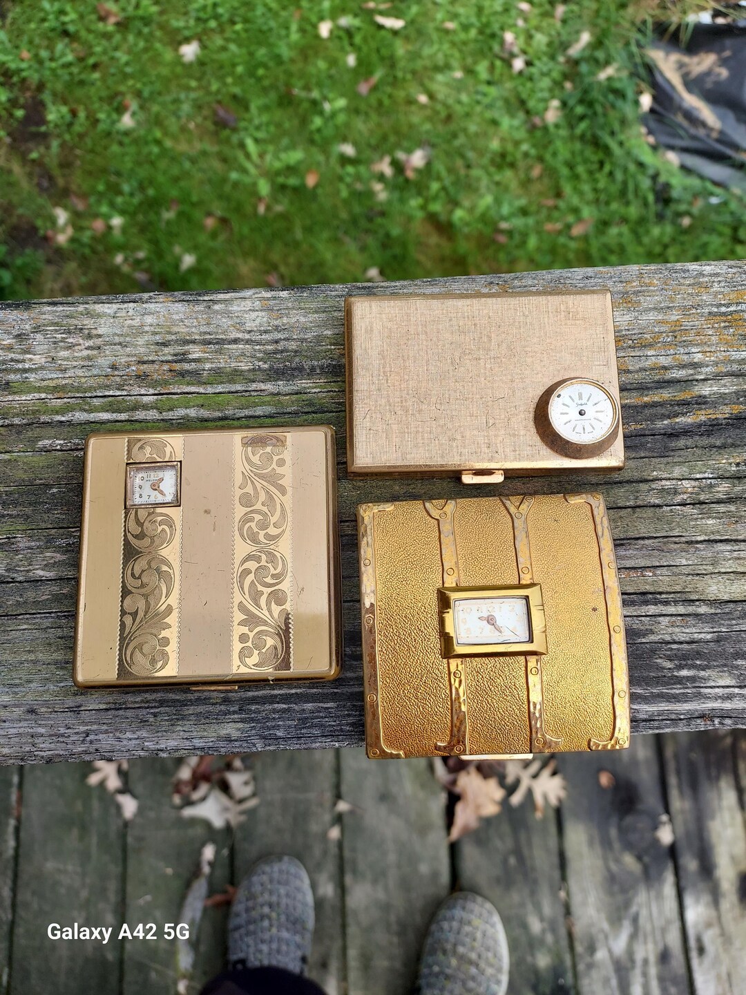 Compacts With Watches, Evans Compact, Mid-century Vintage Compacts ...