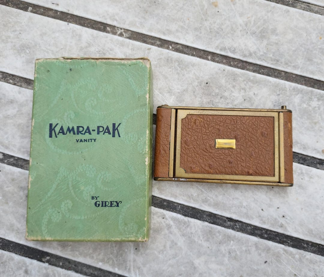 Vintage Girey Camera Compact: Figural Vanity With Original Box - Etsy