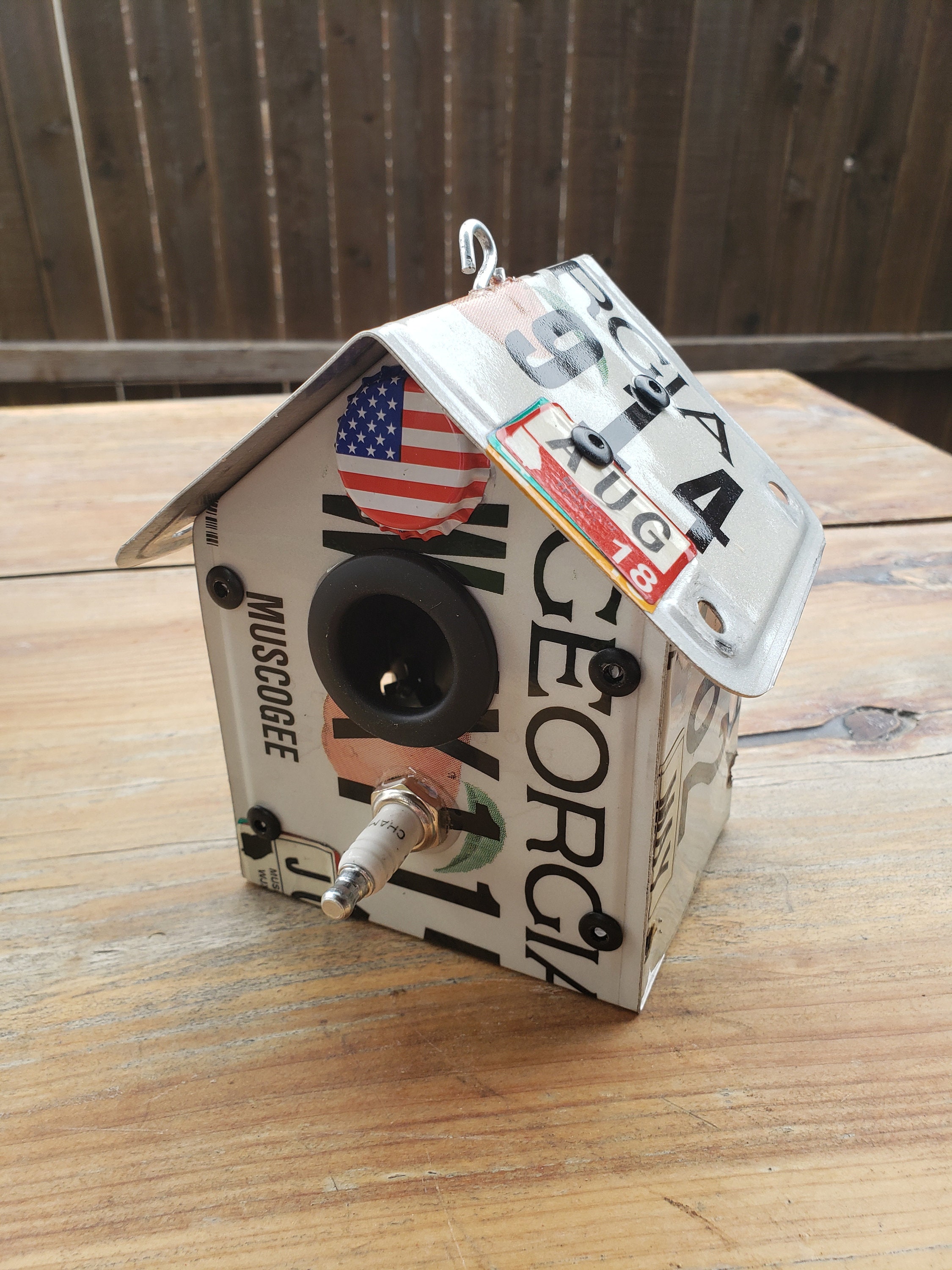 Regular Georgia Motorcycle License Plate Birdhouse - Etsy