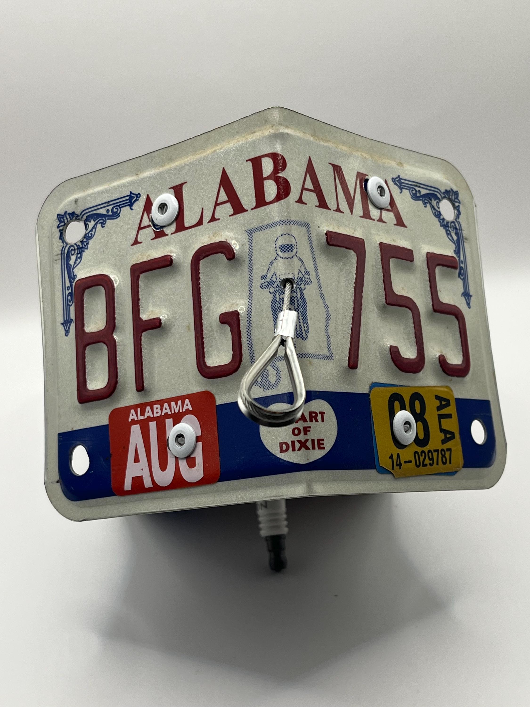 Alabama Mc. License Plate Tiny Birdhouse - Etsy