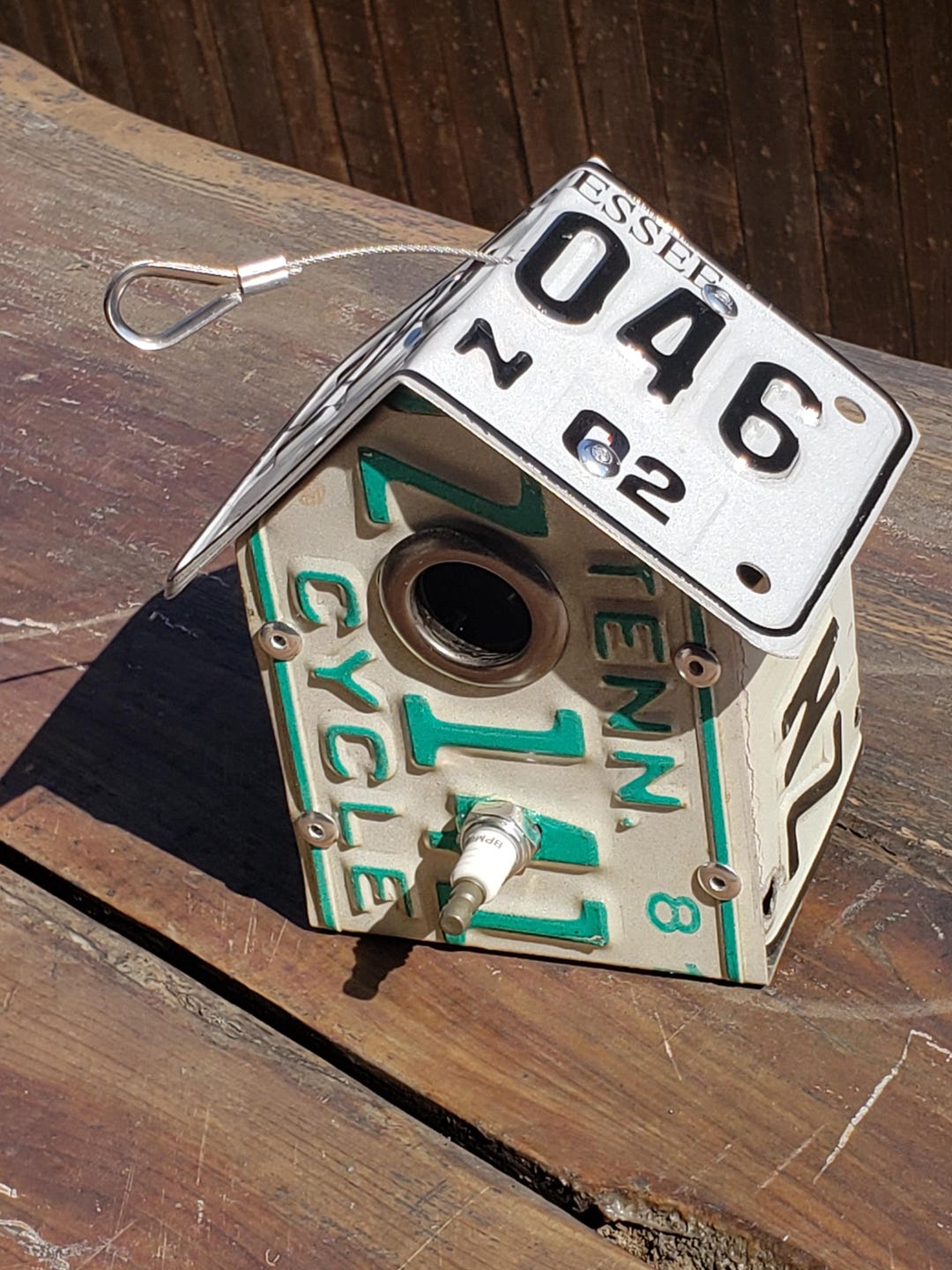 Tennessee MC License Plate Tiny Birdhouse - Etsy