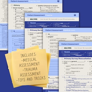 Fill-in-the-blank EMT Patient Assessment: Medical Assessment | Trauma ...