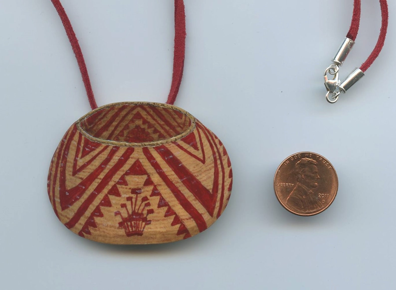 Maidu Indian Basket Hand Painted in Tedious Detail on Lightweight Gourd ...