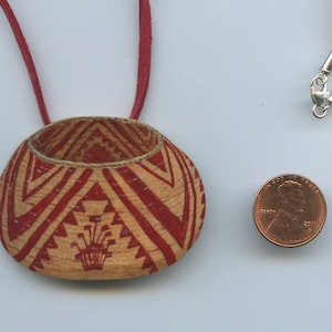 Maidu Indian Basket Hand Painted in Tedious Detail on Lightweight Gourd ...