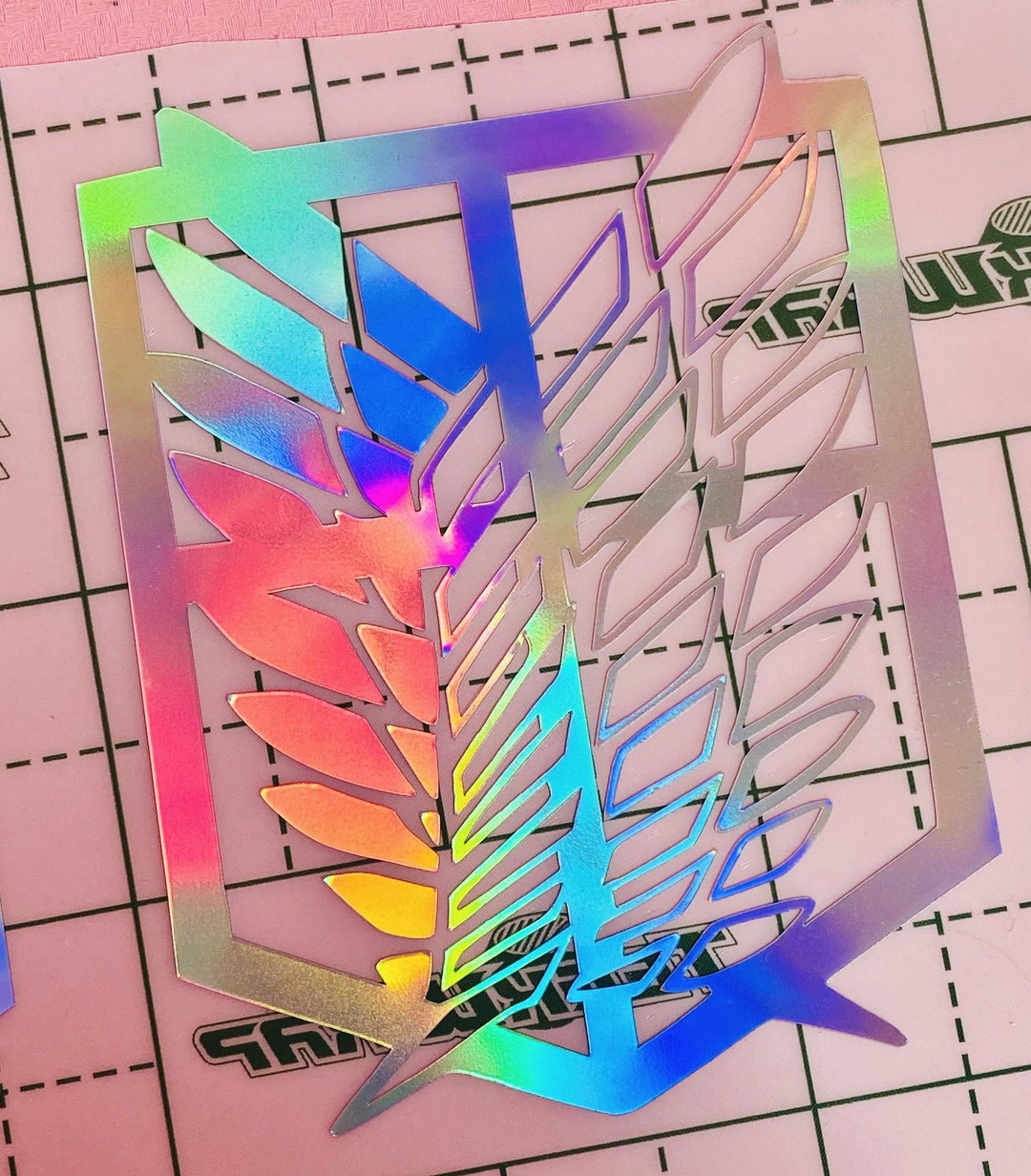 Anime Holographic Vinyl Decal Vinyl Decal Anime Decal Anime Gift - Etsy