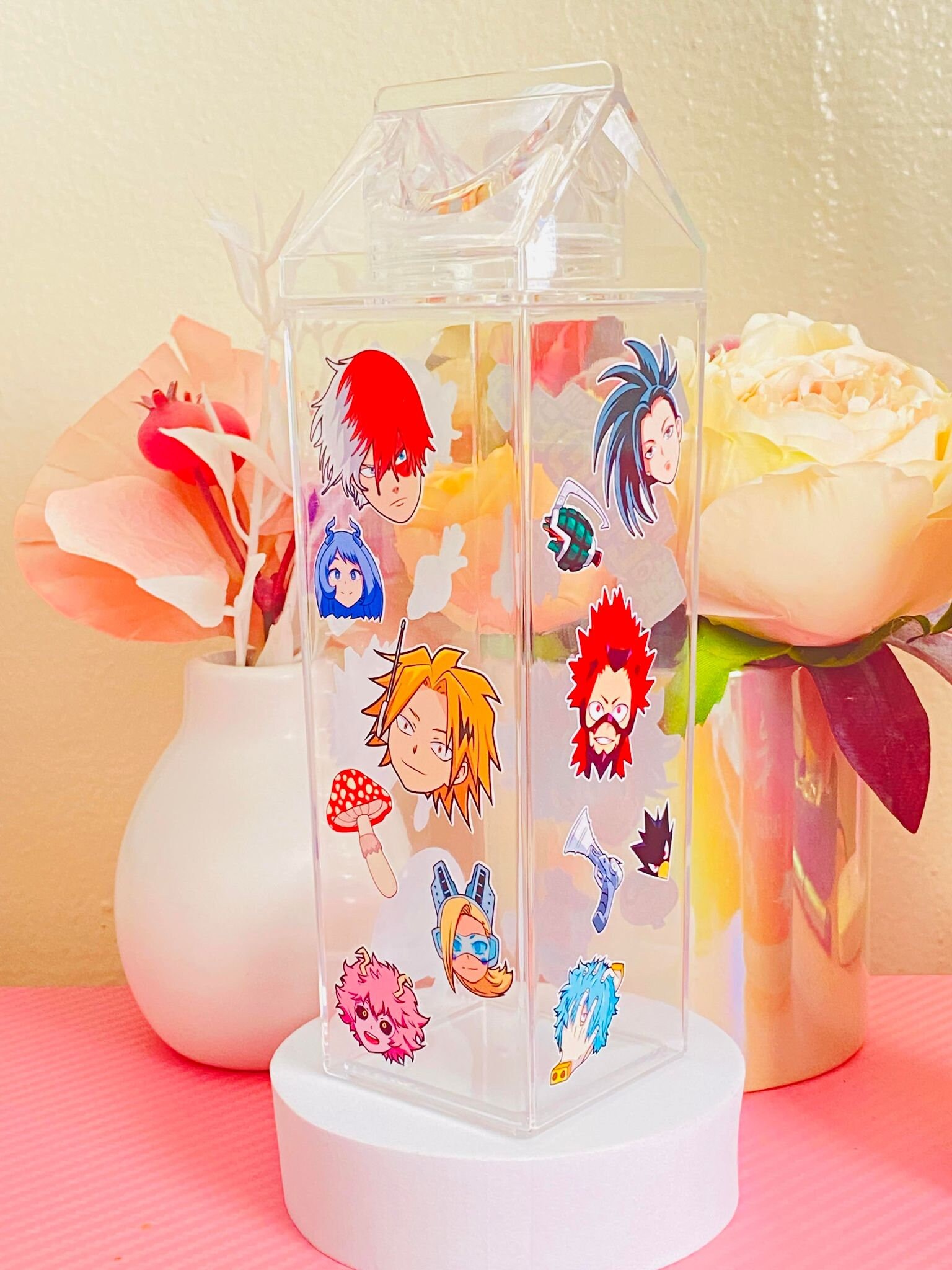Anime Weeb Gift Chibi Milk Carton Water Bottle - Etsy