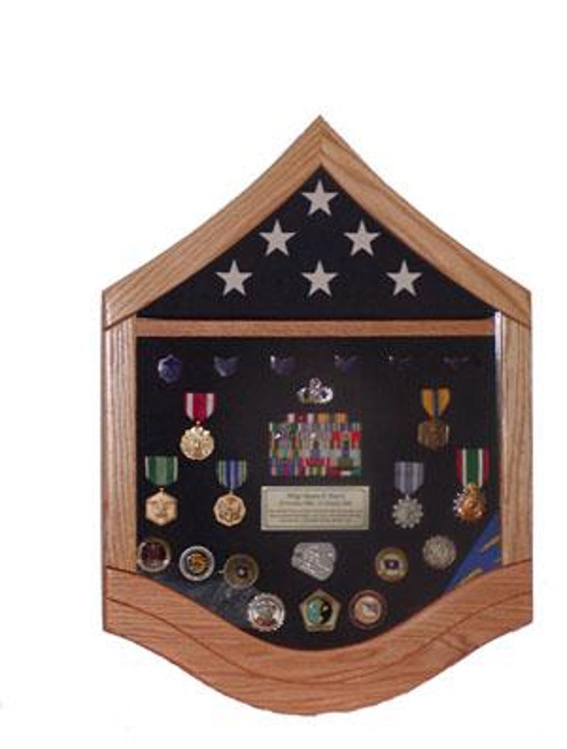 Air Force (E7) Master Sergeant Shadow Box - 3x5 Flag - Etsy