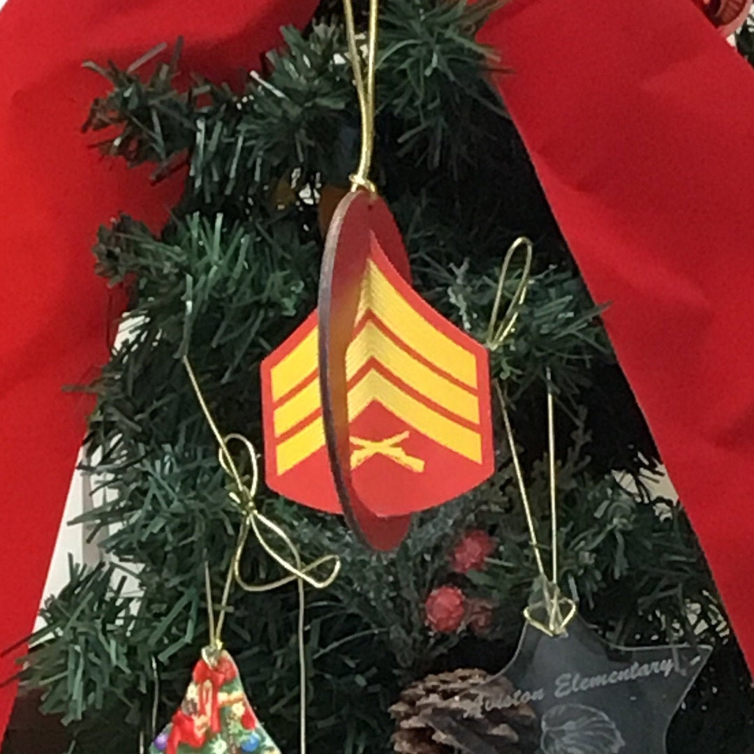 USMC E-5 Sergeant (sgt) 3D Christmas Ornament - Etsy