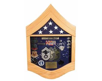 Air Force Logo E8 Senior Master Sergeant Shadow Box 3x5 Flag - Etsy
