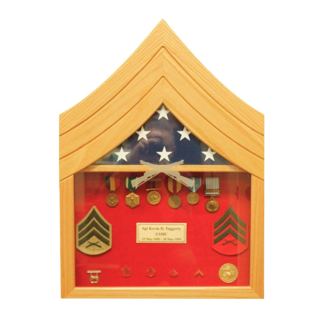 Marine E-5 Sgt Shadow Box - Etsy
