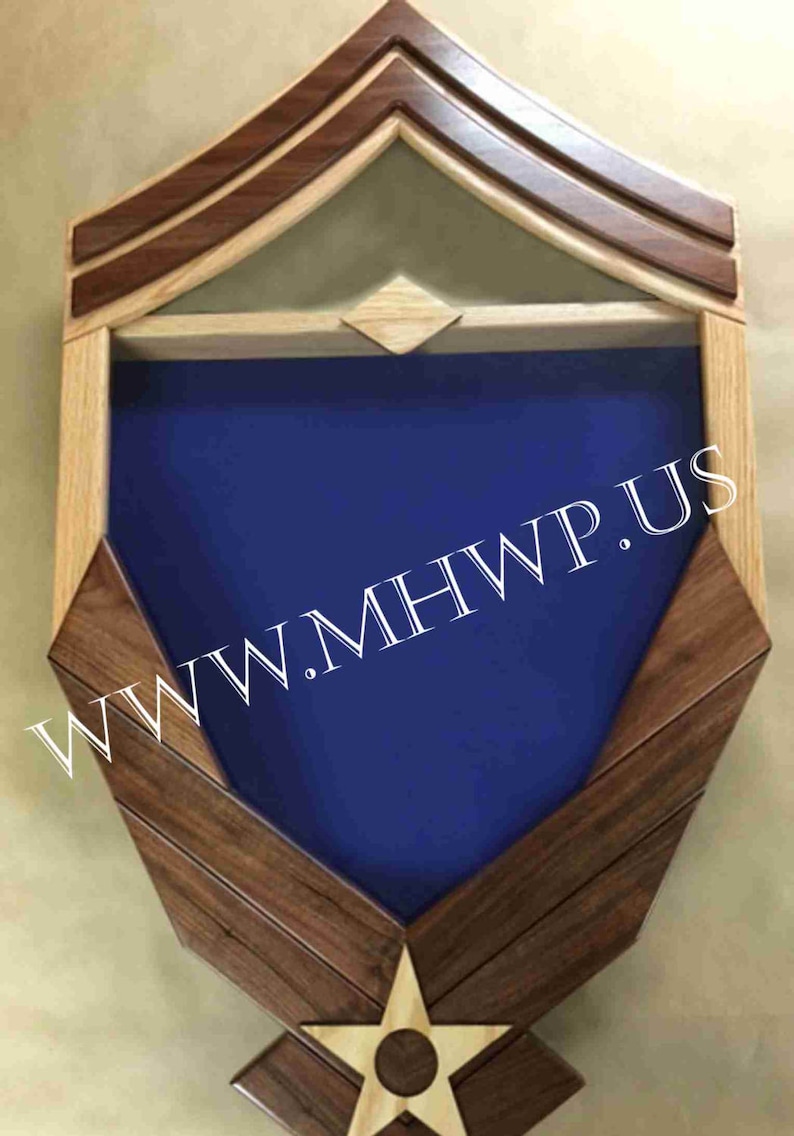 Air Force Logo E8 Senior Master Sergeant Shadow Box 3x5 - Etsy